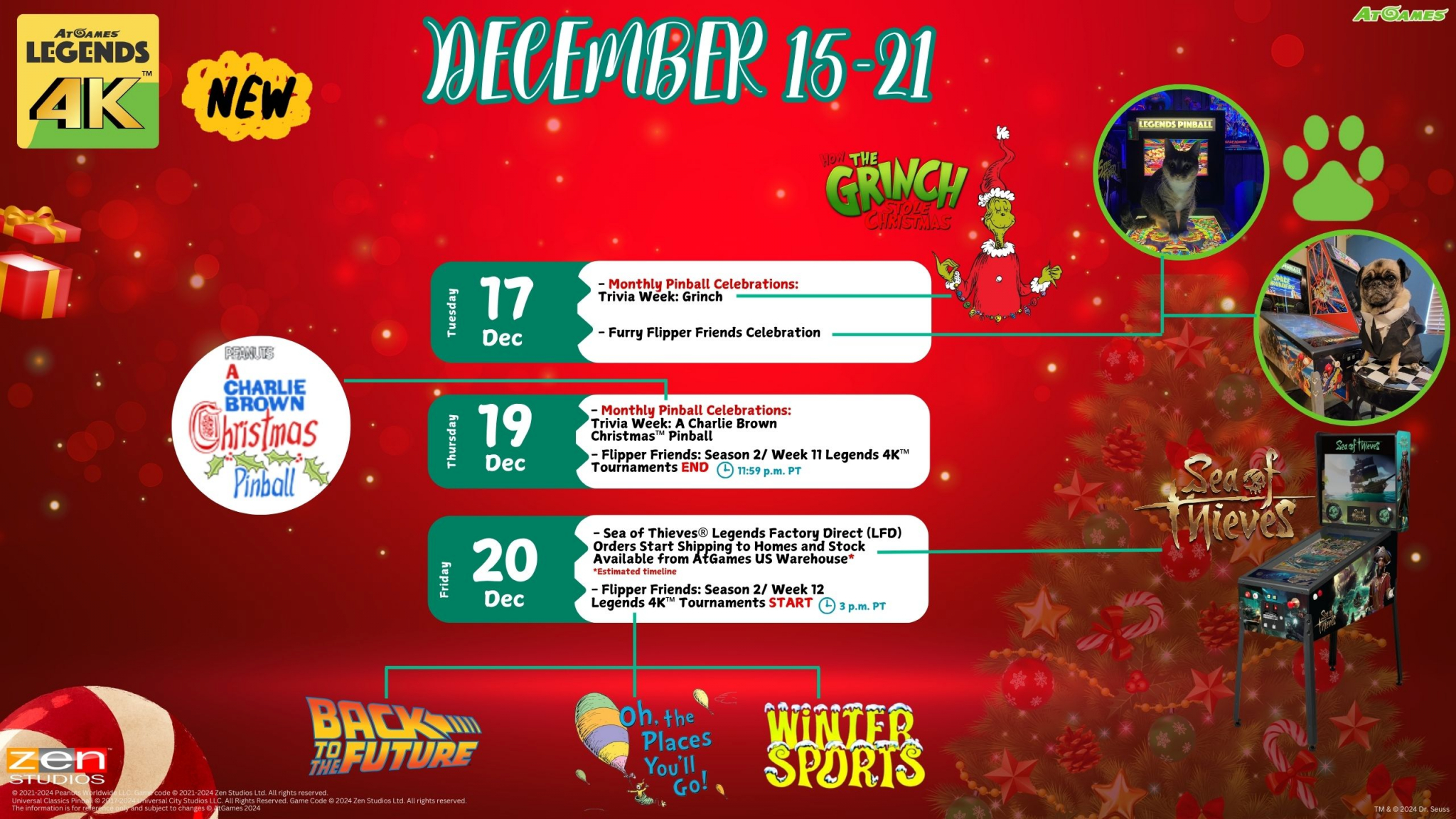 AtGames Legends 4K Monthly Calendar - Legends Ultimate