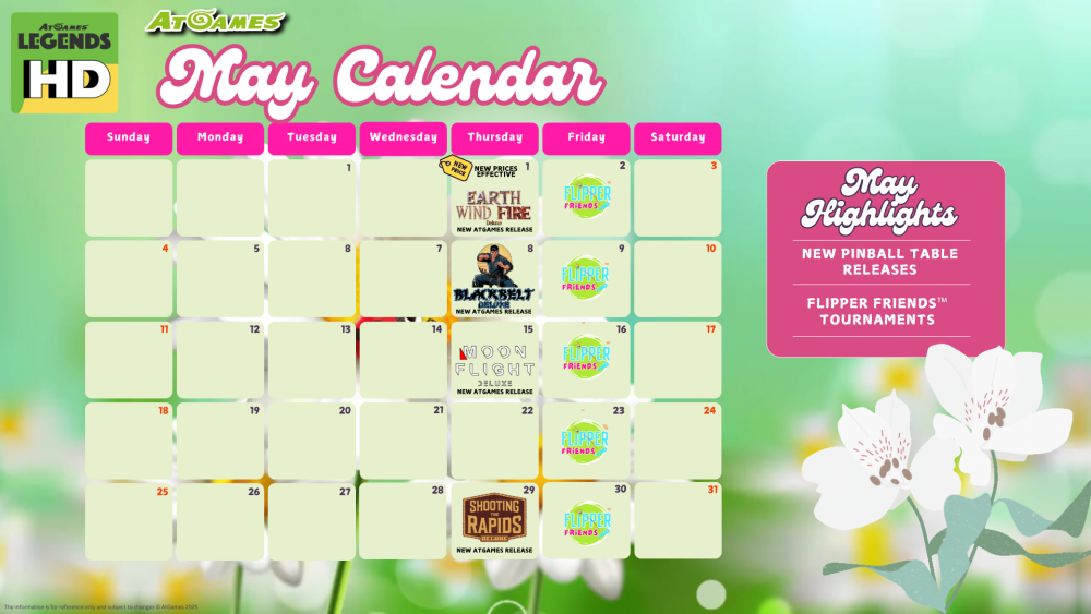 AtGames Legends HD Monthly Calendar - AtGames
