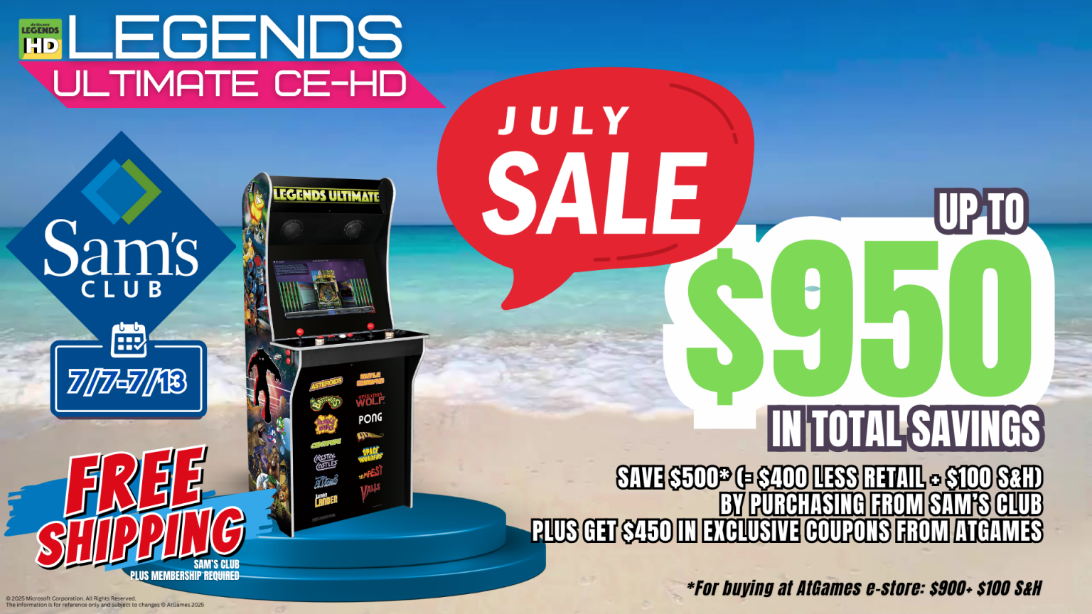 AtGames Legends 4K Monthly Calendar - AtGames