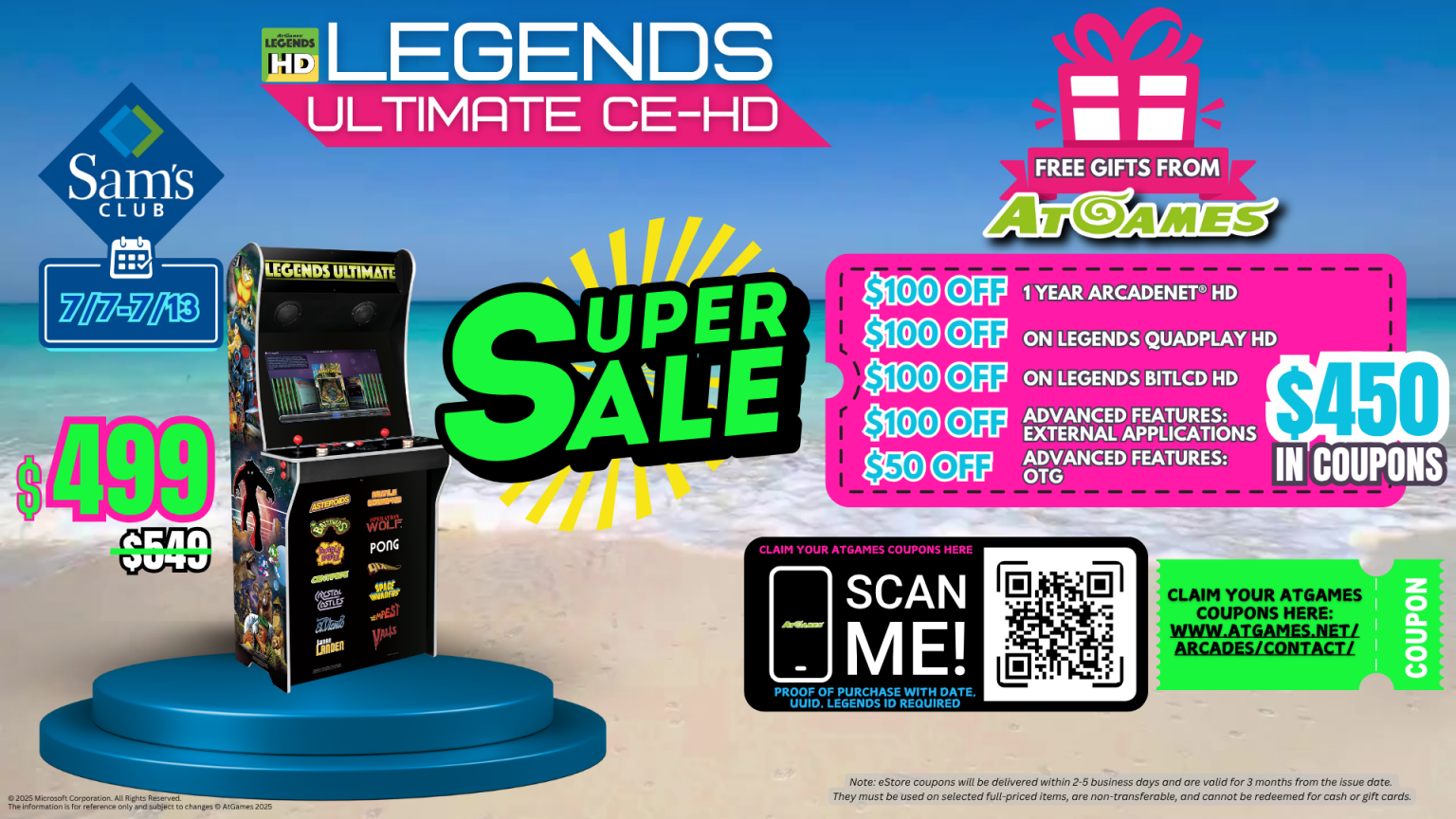 AtGames Legends 4K Monthly Calendar - AtGames