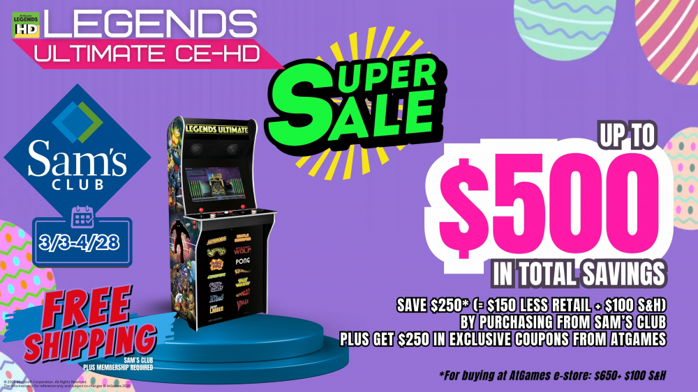 AtGames Legends 4K Monthly Calendar - AtGames