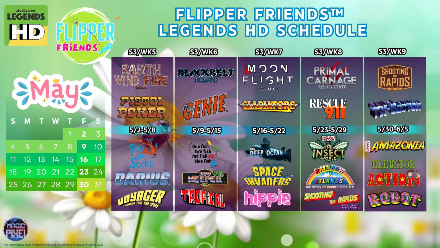 AtGames Legends HD Monthly Calendar - AtGames