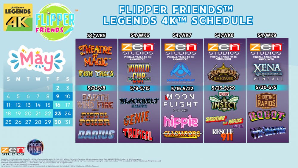 AtGames Legends 4K Monthly Calendar - AtGames